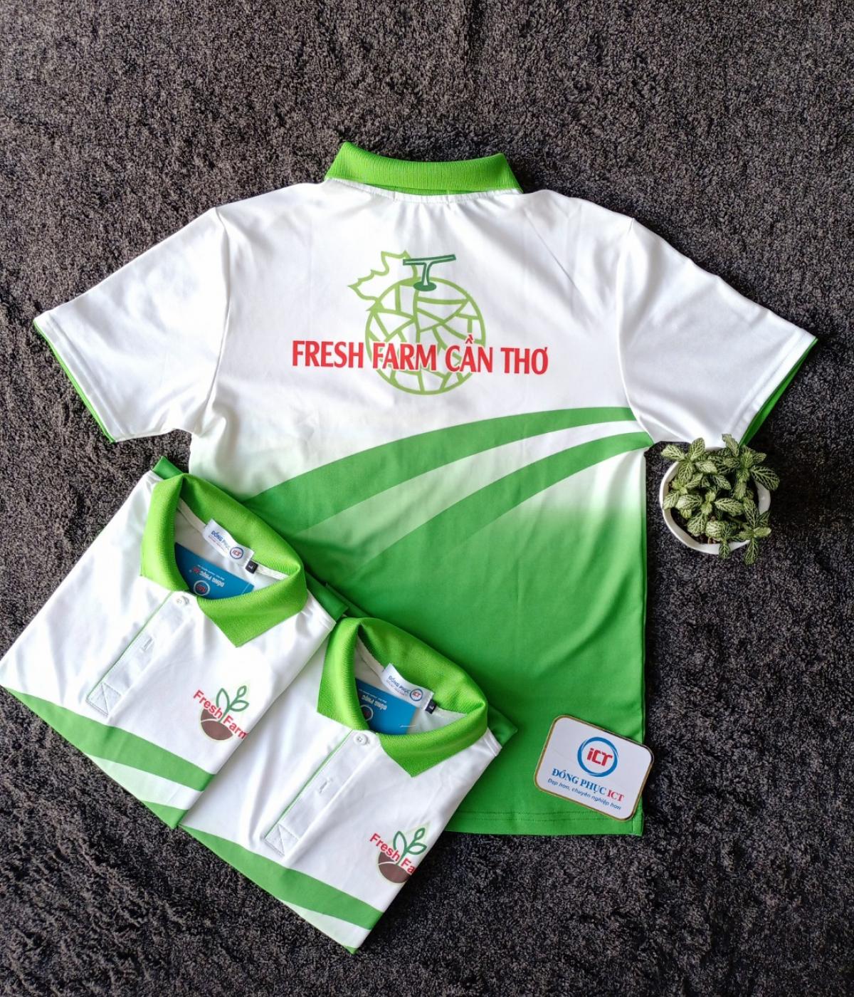Mẫu áo đồng phục công ty - Fresh Farm Cần Thơ