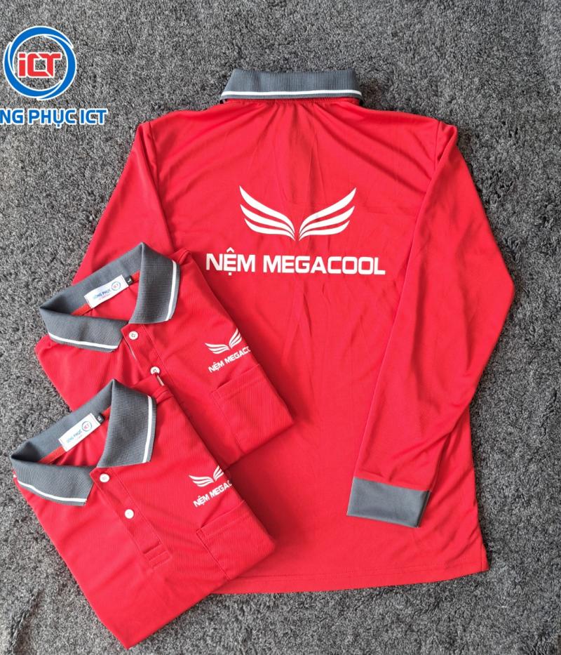 Mẫu áo thun đồng phục tay dài - Nệm MEGACOOL